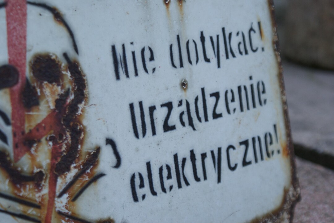 Polish Enamel Warning Sign - Etsy