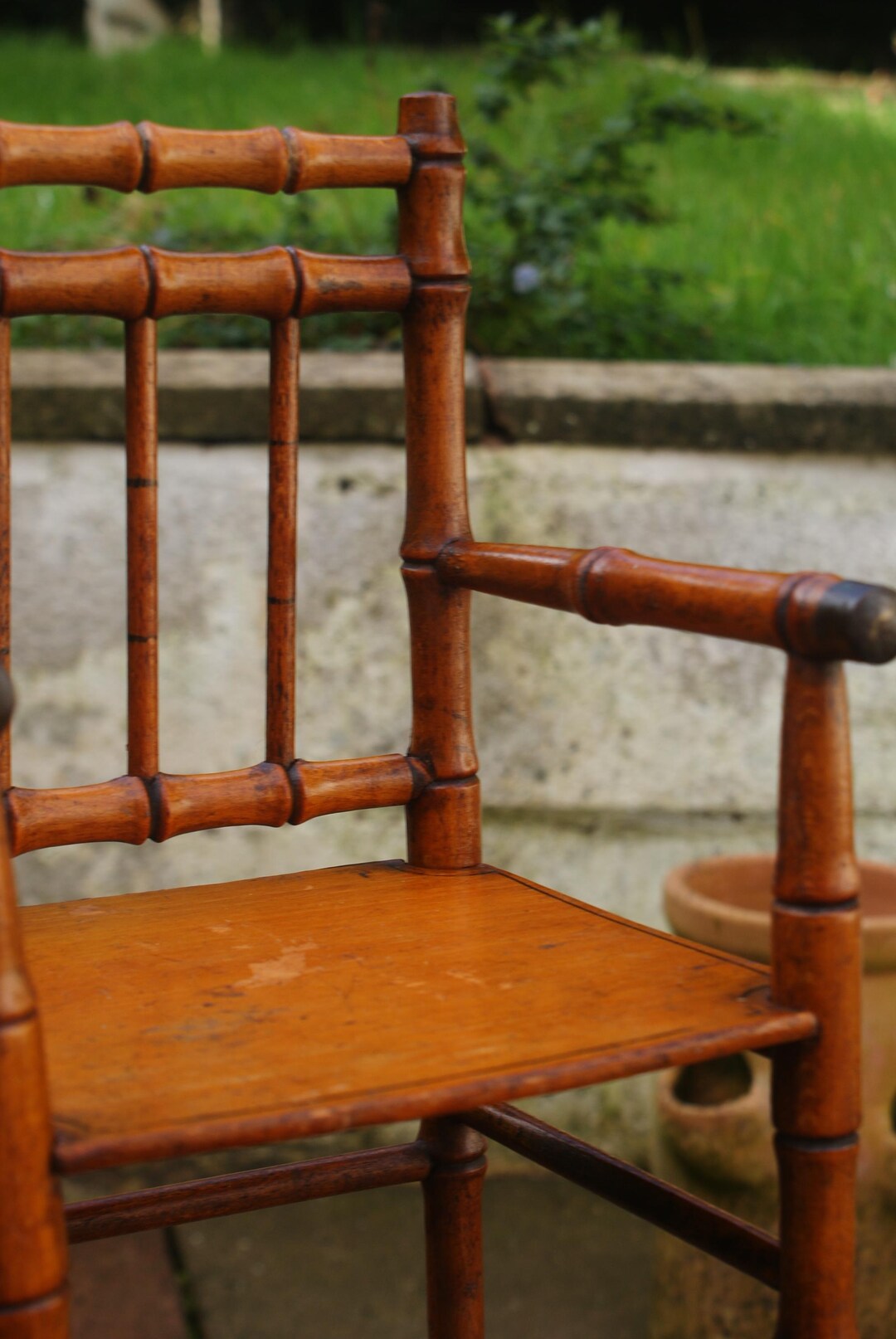Miniature Antique Faux Bamboo Apprentice/dolls Chair - Etsy