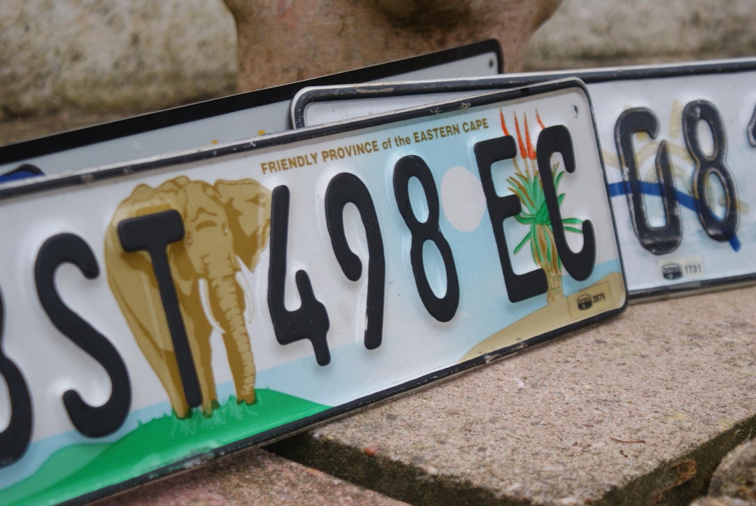 Vintage South African Licence Plates - Etsy