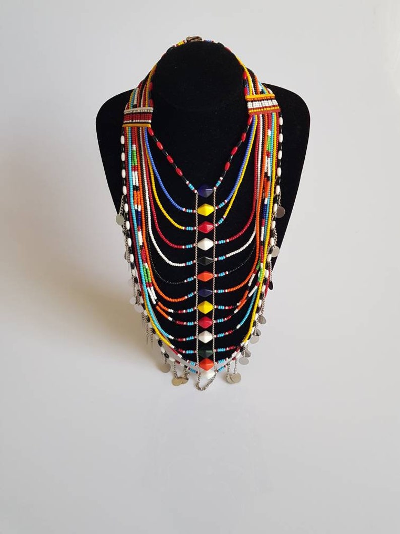 African Maasai Wedding Necklace African Necklace Maasai Etsy