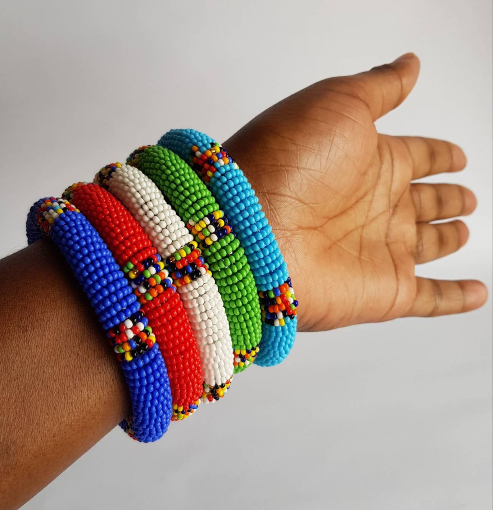African Beaded Bracelets / Handmade Bracelets From Africa / - Etsy