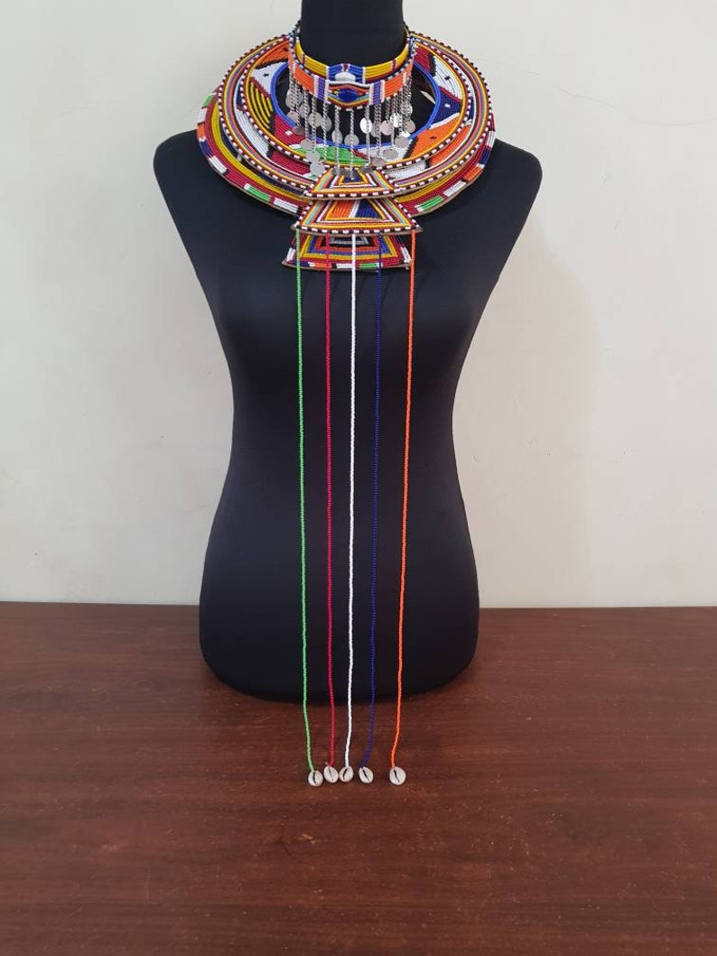 African Maasai Wedding Necklace Maasai Necklace Sets Layered Etsy