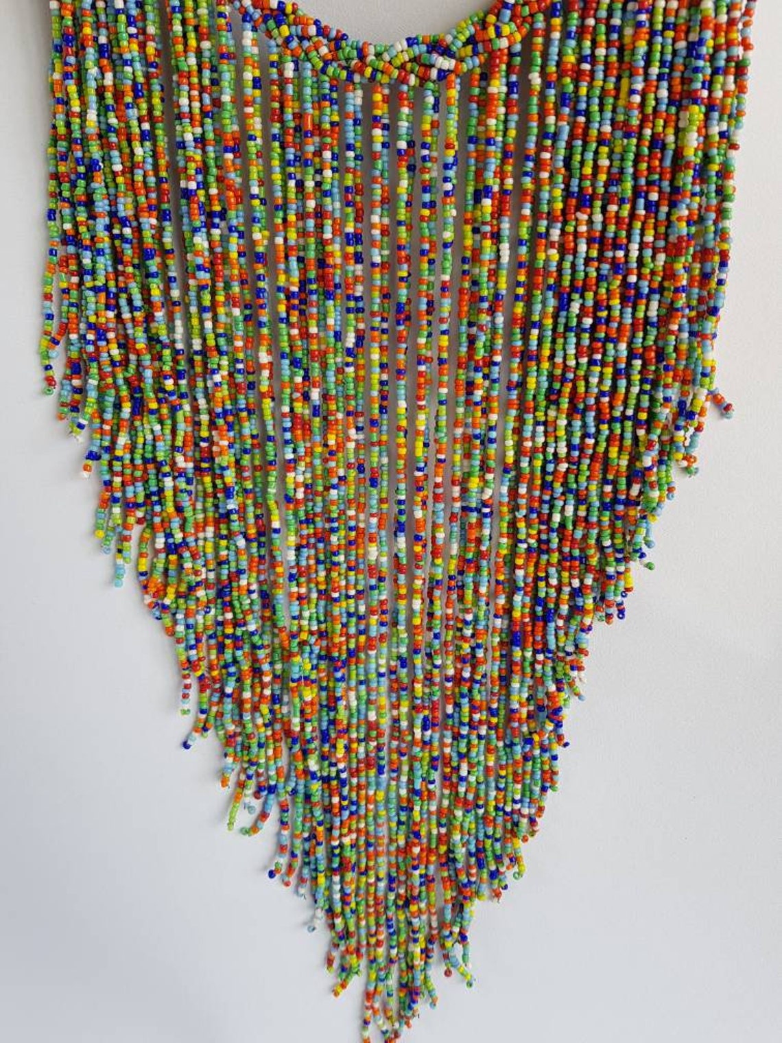 African Beaded Necklace Multicolor African Necklace Beaded - Etsy