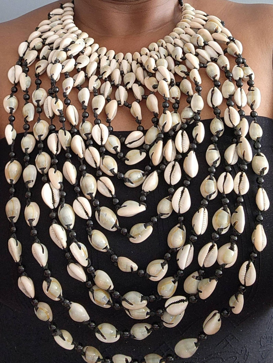 African Shell Necklace Cowrie Necklace Shell Necklace - Etsy