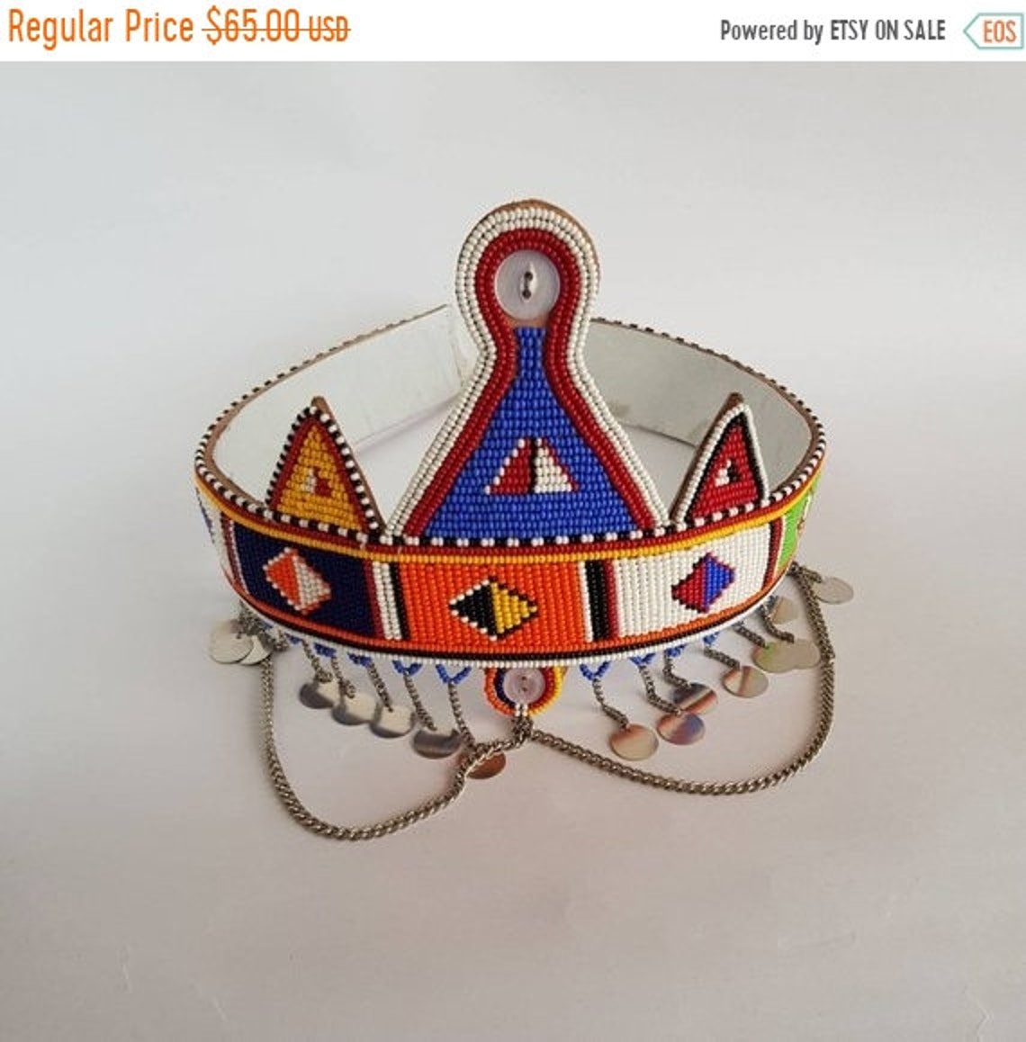 African Maasai Crown Jewelry Beaded Head Crown Maasai | Etsy
