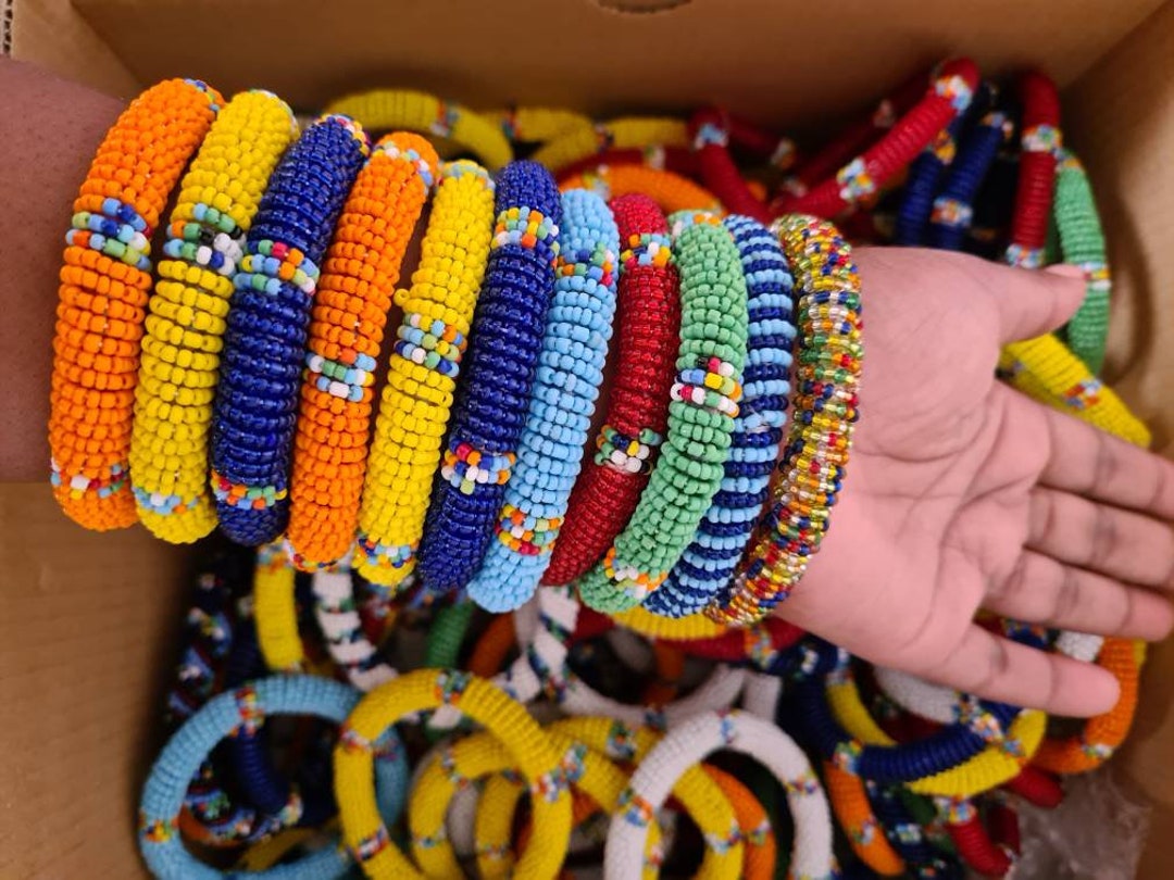 100pcs Maasai Wholesale Bracelets , African Bangles , Assorted ...