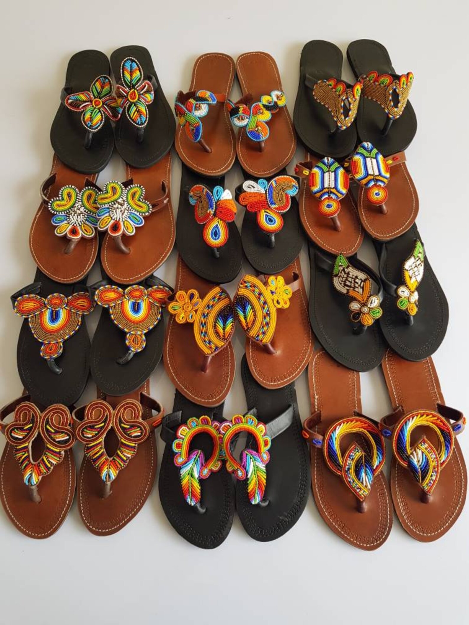 Wholesale African maasai sandals Assorted African sandals | Etsy