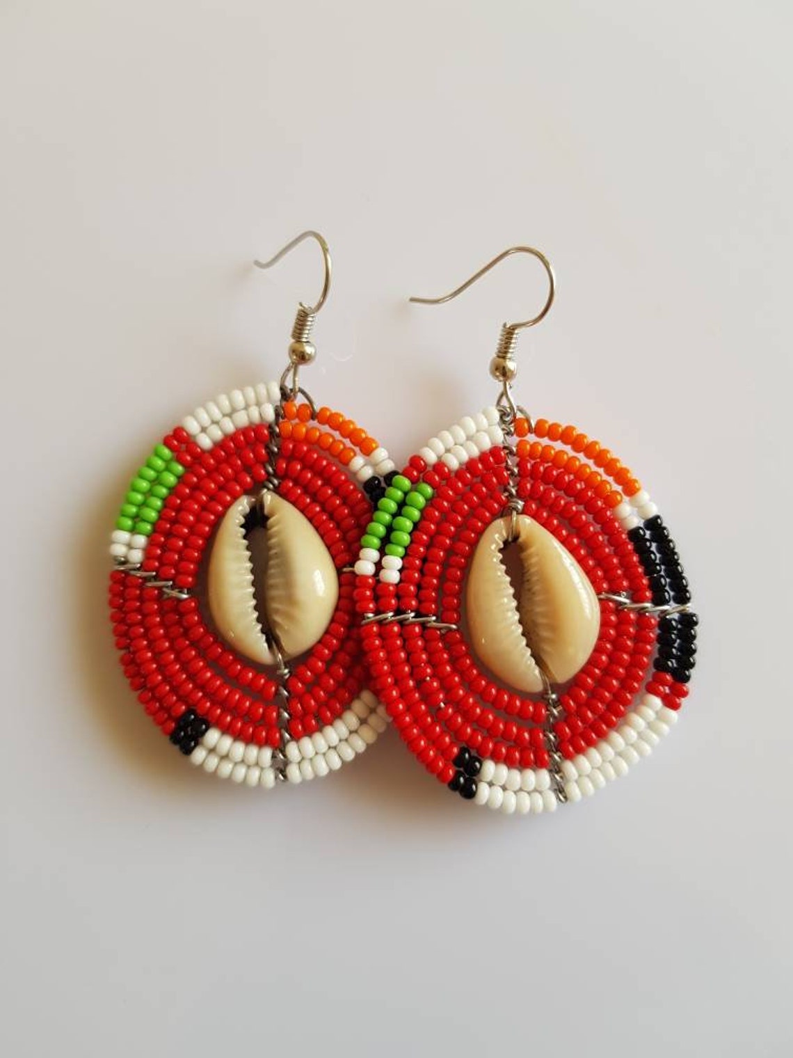11 African Maasai Earrings assorted Earrings Beaded Maasai - Etsy