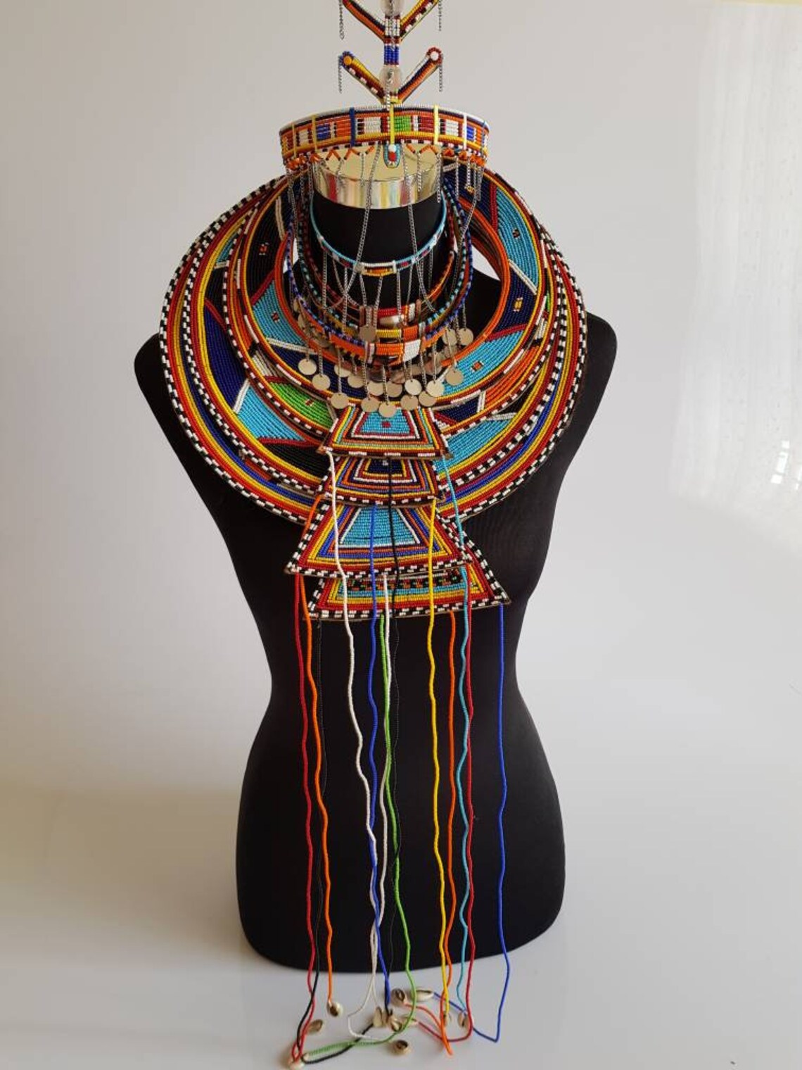 Maasai Wedding Necklace Setafrican Necklace Sets Layered Etsy