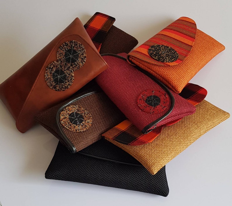 A Set of 7 African Clutch Bags Assorted African Purse - Etsy
