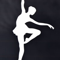 Ballet Dancer Car Decal - Etsy