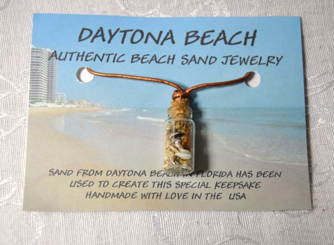 Authentic Beach Sand and Shells Necklace Jewelry Daytona Beach Sand and ...