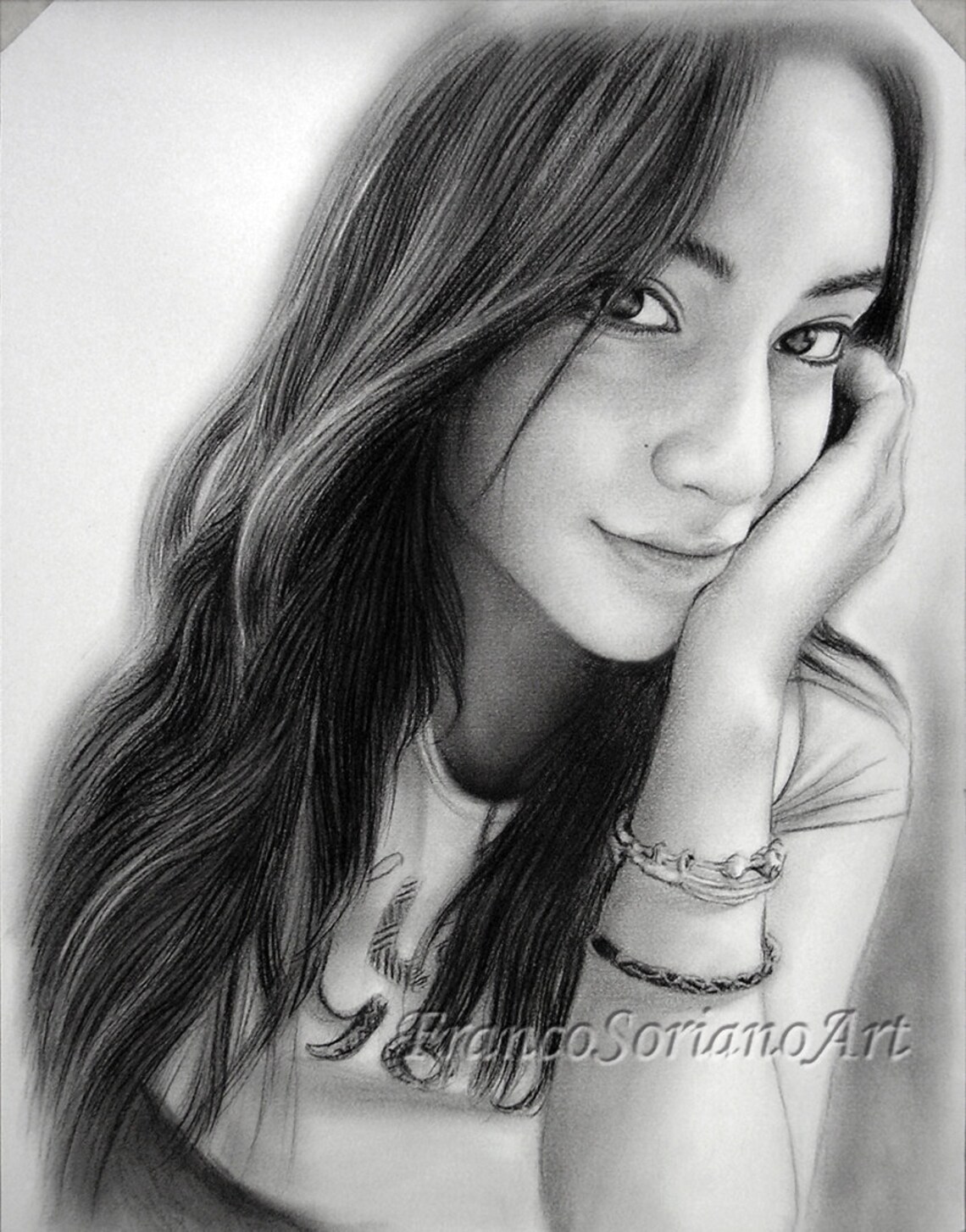 Drawing Commission Drawing From Photo Charcoal Portrait - Etsy