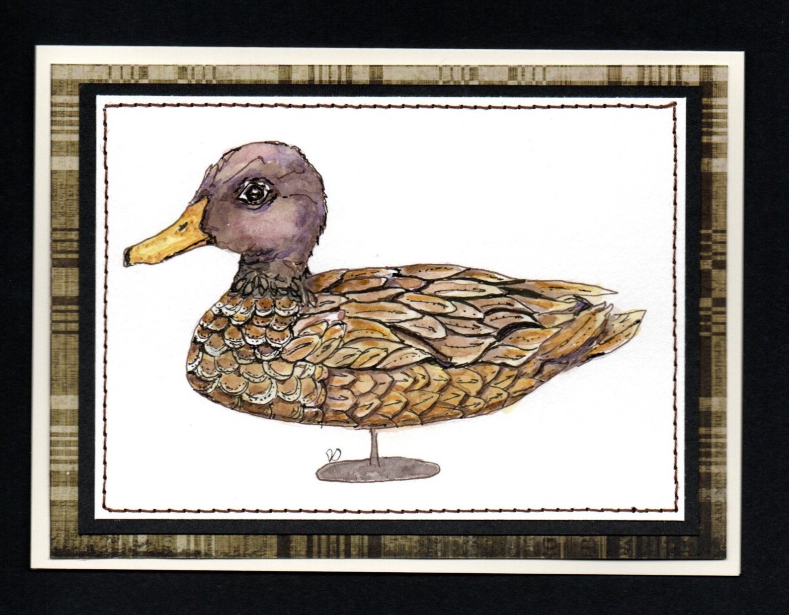 Greeting Cards Duck Decoy Original Art Not a Print OOAK - Etsy