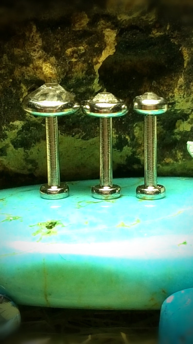 LOW PROFILE These Sit FLUSH Clear Tragus Triple Cartilage - Etsy