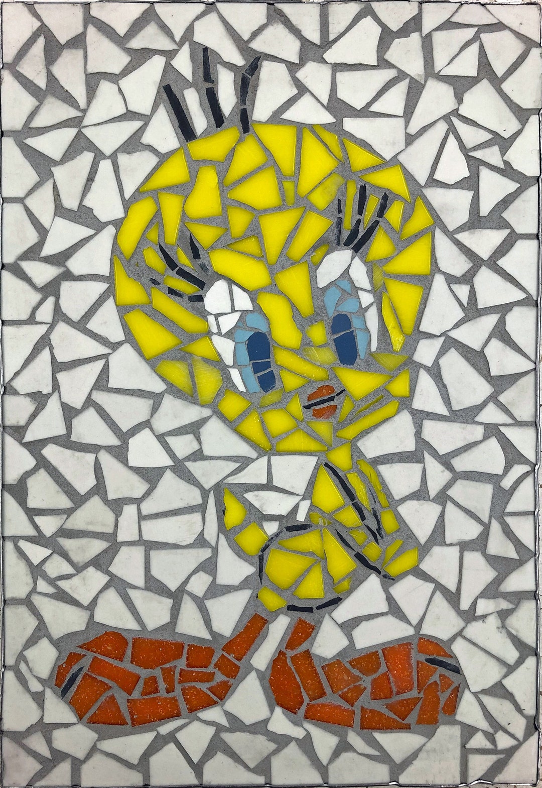 Ceramic and Glass Mosaic Wall Panel of 'tweety Pie', Cartoon Character ...