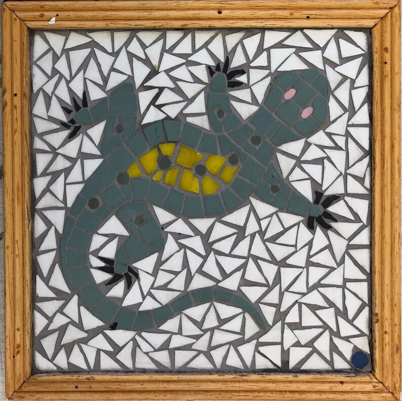 Pair of Charming Wall Hung Gecko Mosaics - Etsy