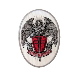 St Michael Badge, Saint Michel Icon, Archangel Patch, Religious Gift ...
