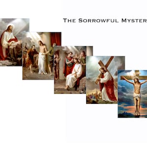 Rosary Mystery Tile Set – Joyful, Sorrowful, Glorious – Catholic Gift ...