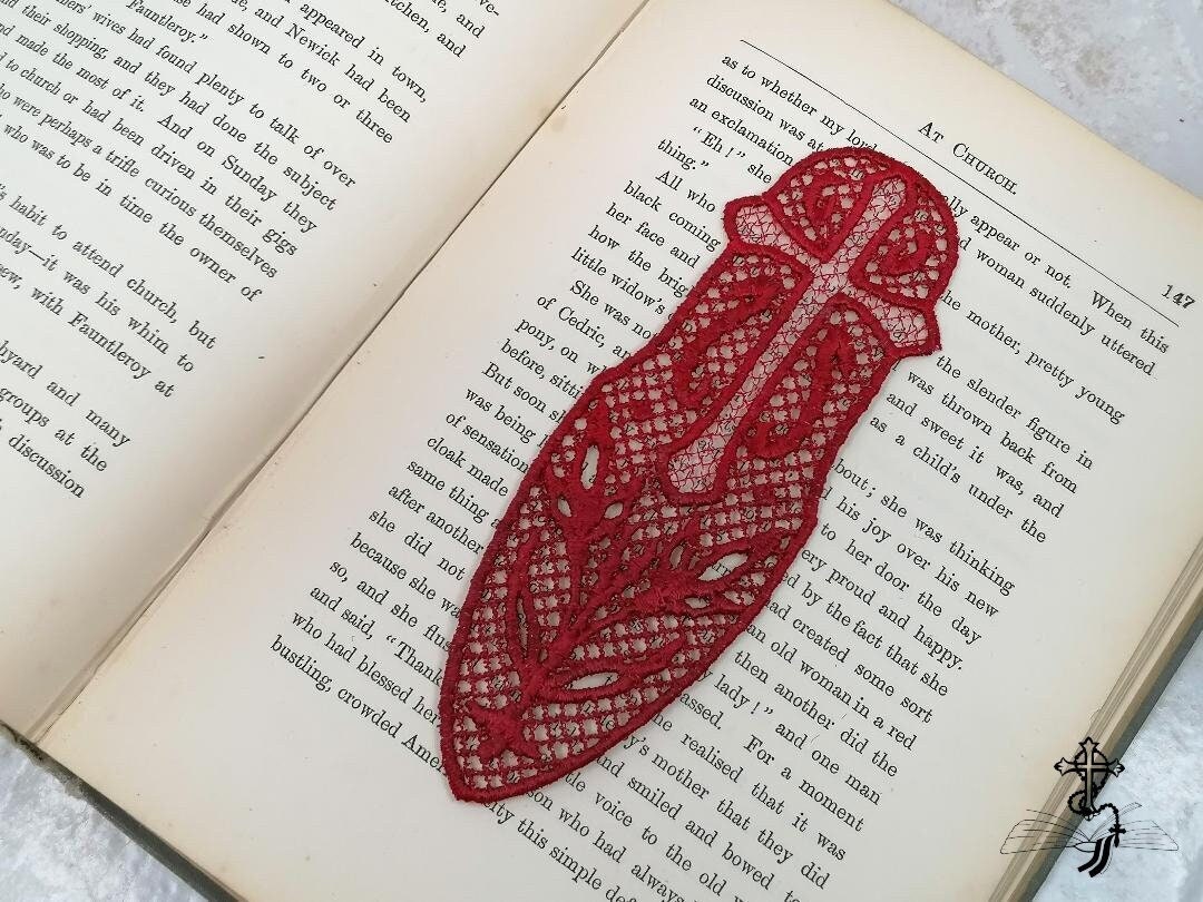 Lace Bookmark, Bookmark, Freestanding Lace, Lace Bookmarks, Book ...