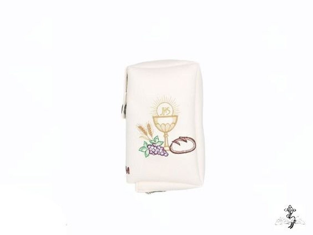 SMALL White Zipped Leatherette Book Cover, Communion, Prayer Book ...