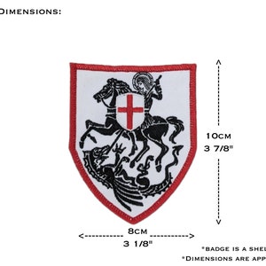 St George Cross, Badge, Patch, English Flag, England Patron Saint, Medieval Icon, National Flag ...