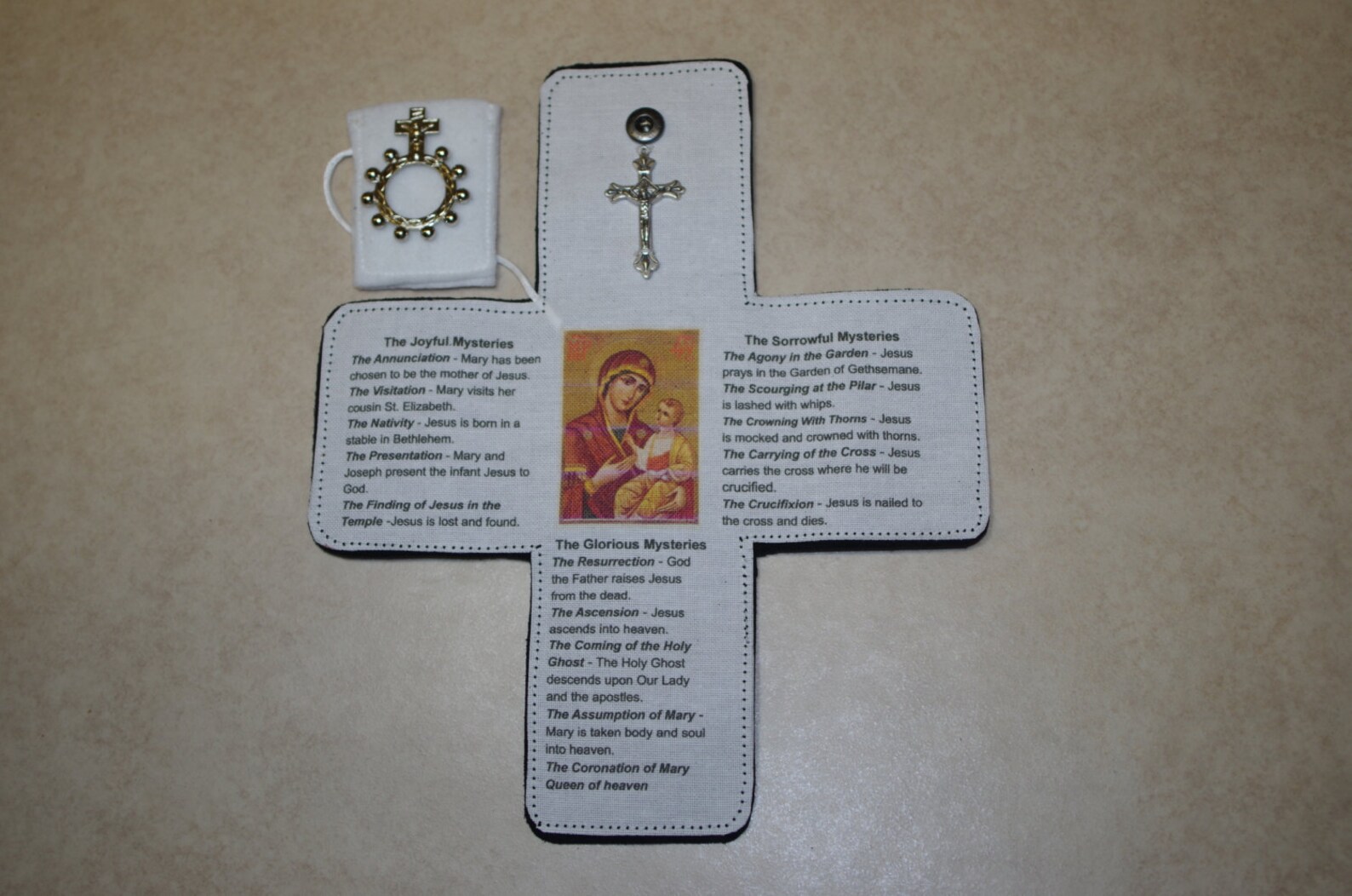 Rosary Pocket Oratory With Rosary Rings | Etsy