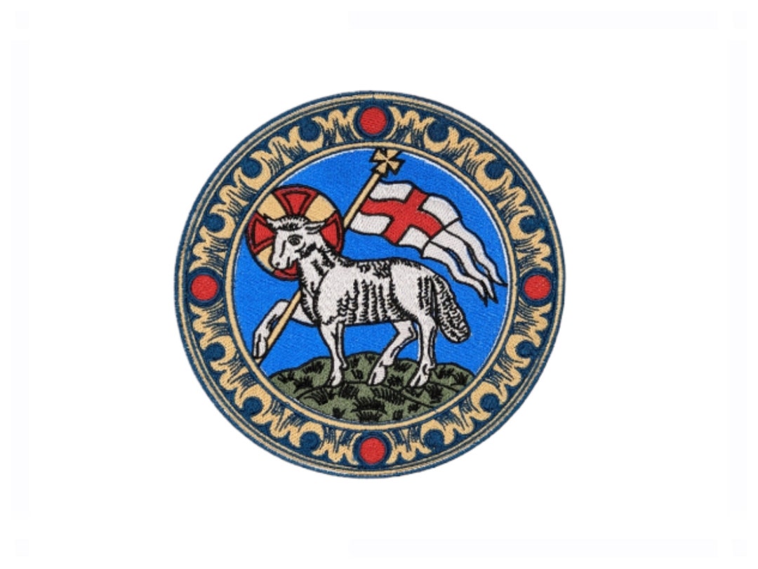 Lamb of God, Lamb With St George's Flag, Vestment Making, Iron on Badge ...