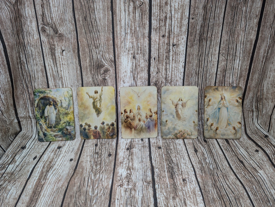 Rosary Mystery Tile Set – Joyful, Sorrowful, Glorious – Catholic Gift ...