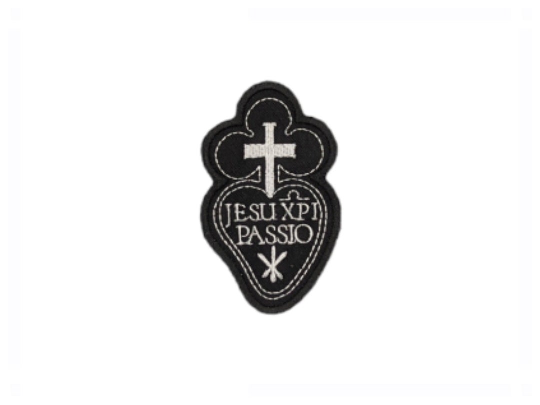 Passionist Emblem Badge – “jesu XPI Passio” Heart Patch | Passion of ...