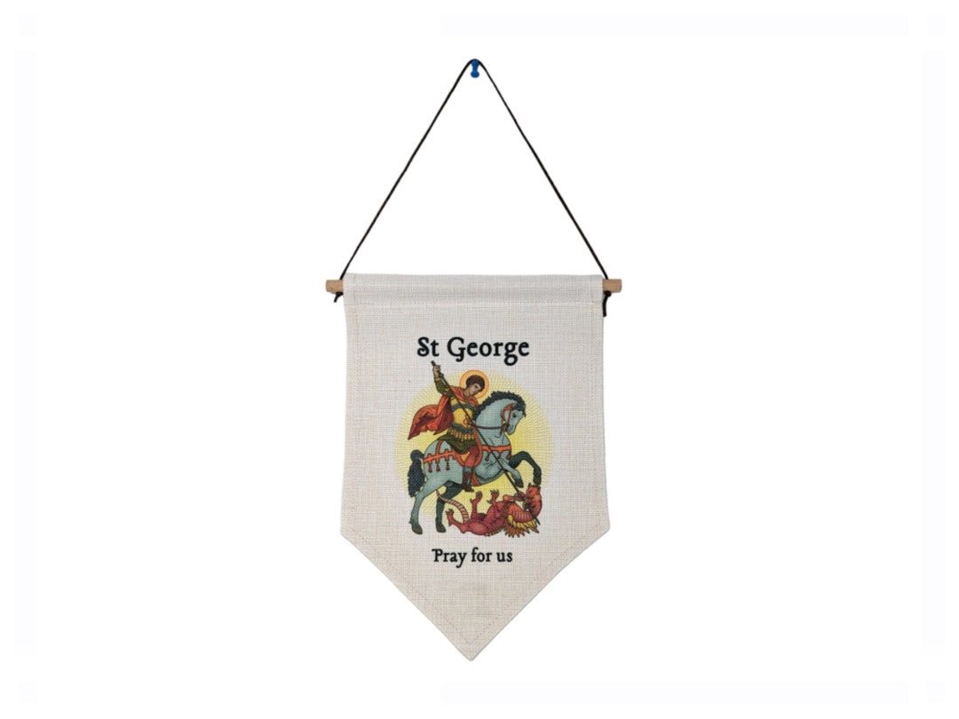 St George Pennant, Mini Banner, Catholic Religious Sacramental ...