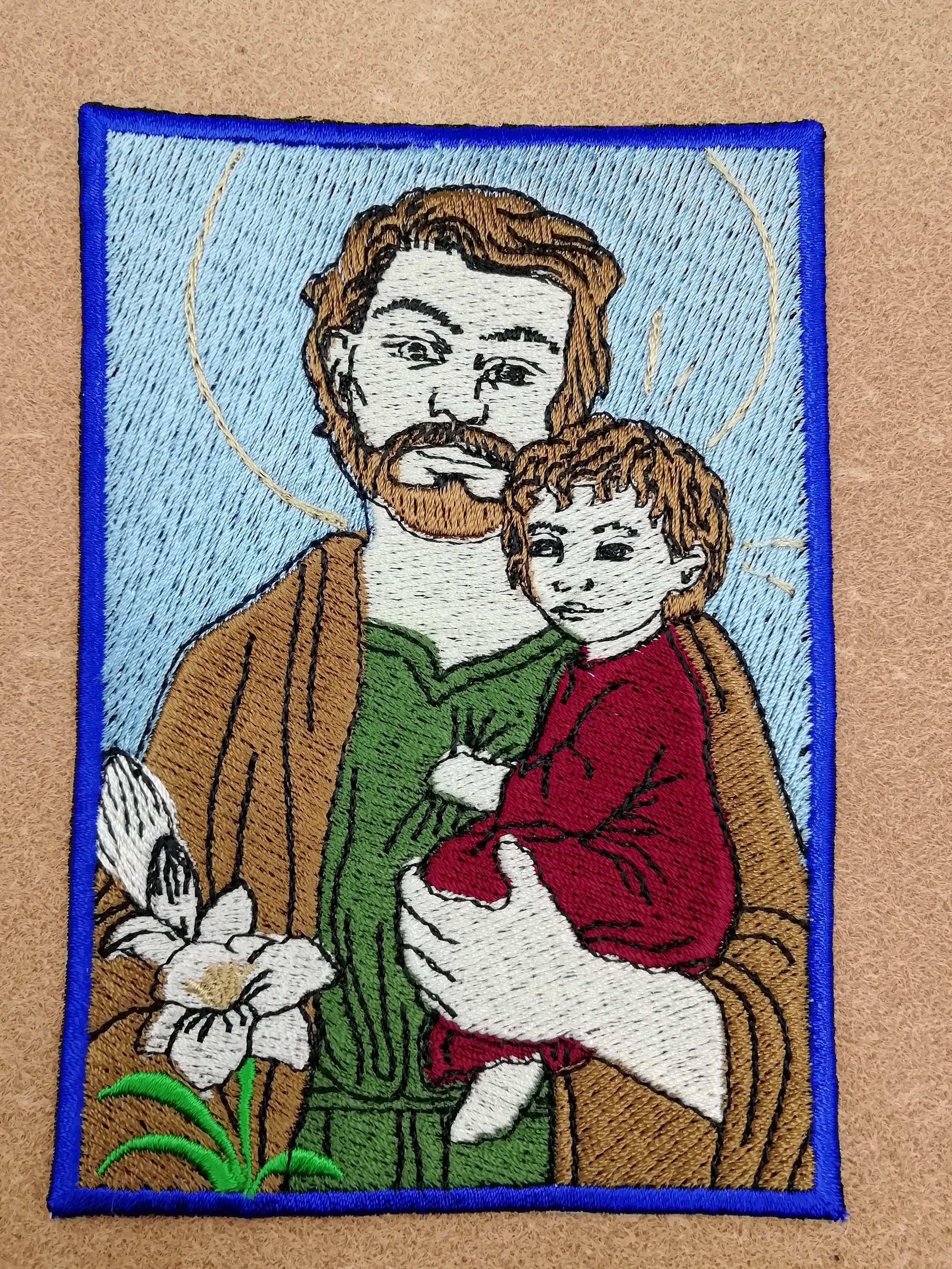 St Joseph Patch Saint Joseph Badge Embroidery Catholic - Etsy UK