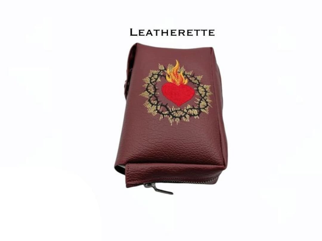 Large Custom Zipped Leatherette Book Cover | Plain or Embroidered ...