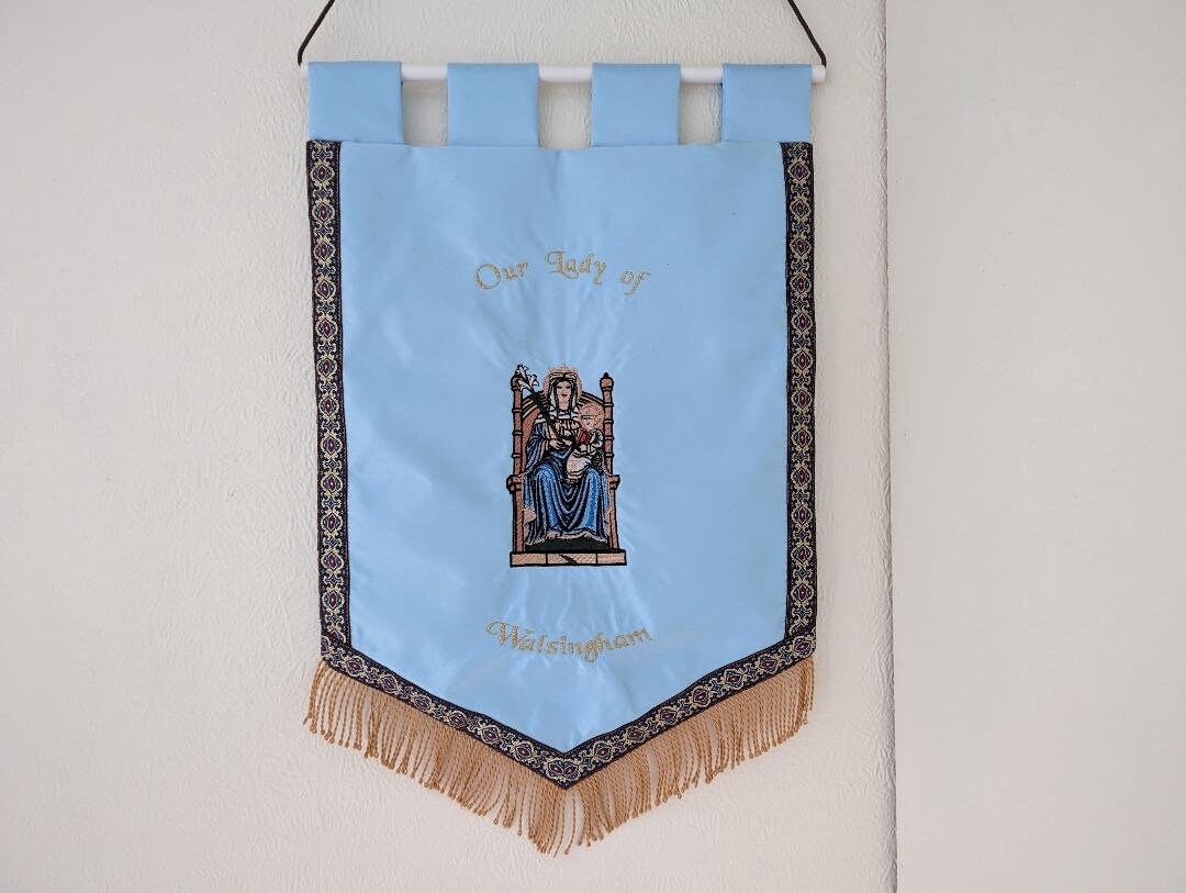 Catholic Banner Our Lady of Walsingham | Embroidered Religious Wall ...