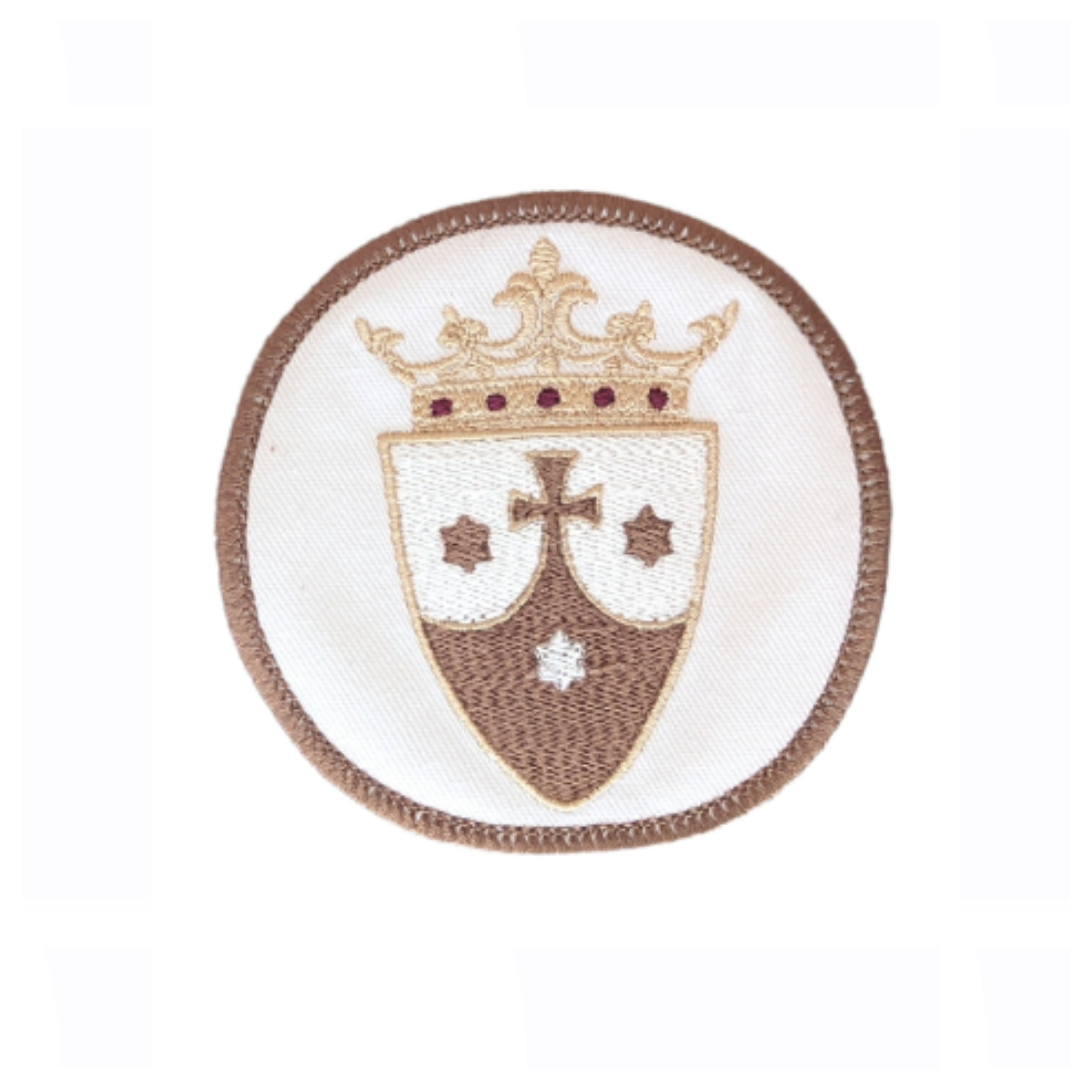 Our Lady of Mount Carmel Patch | Carmelite Iron-on Sew-on Badge | Brown ...