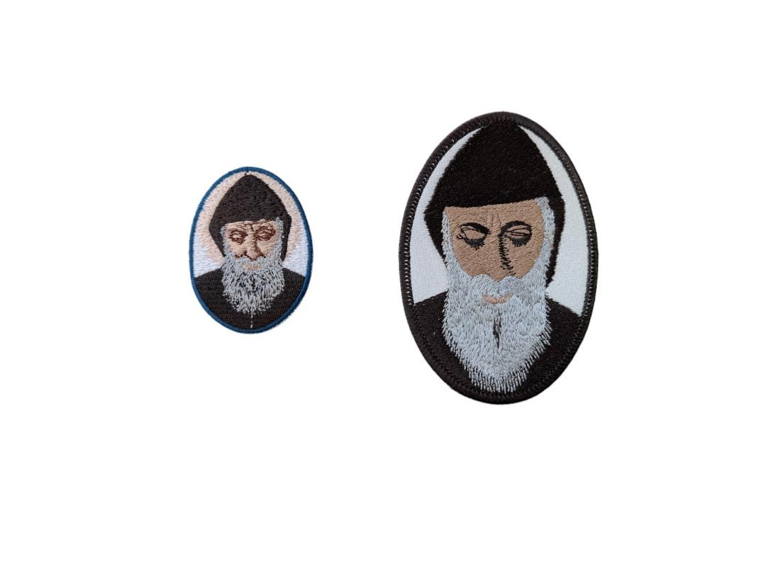 St. Charbel Patch – Lebanese Miracle Monk Embroidered Catholic Badge ...