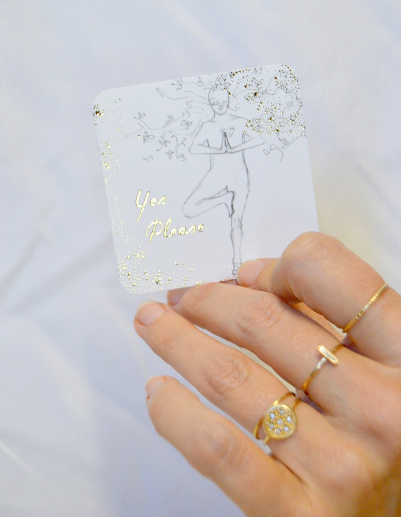 Yoga Consent Cards / High Quality Matte Cardstock / Yoga | Etsy