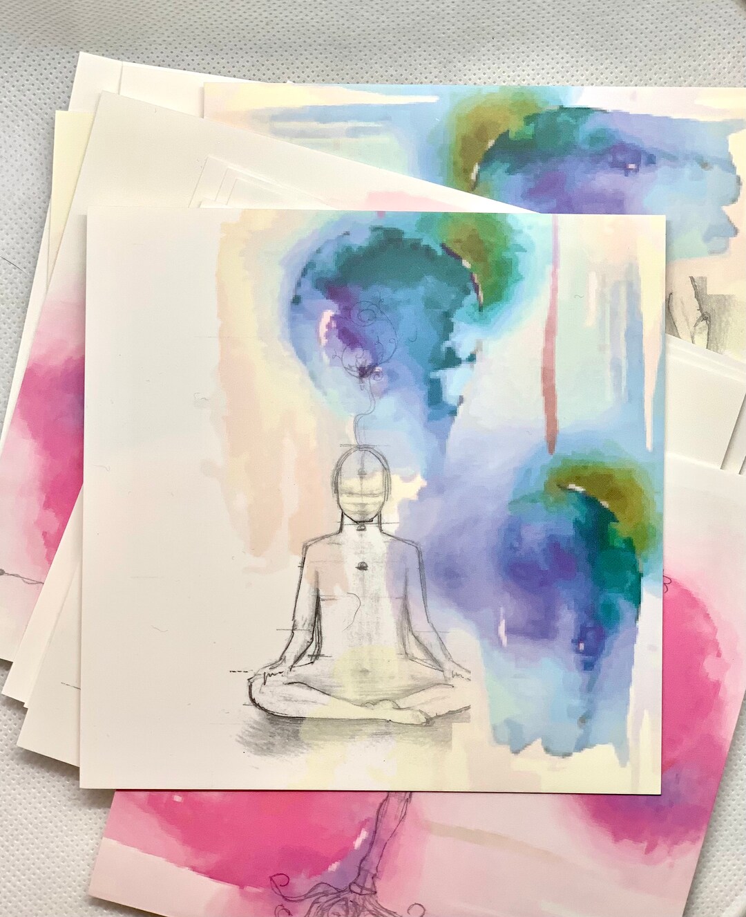 Yoga Postcards - 24 Pack \\ Yoga Cards \\ 108yogalove .. the Union of ...