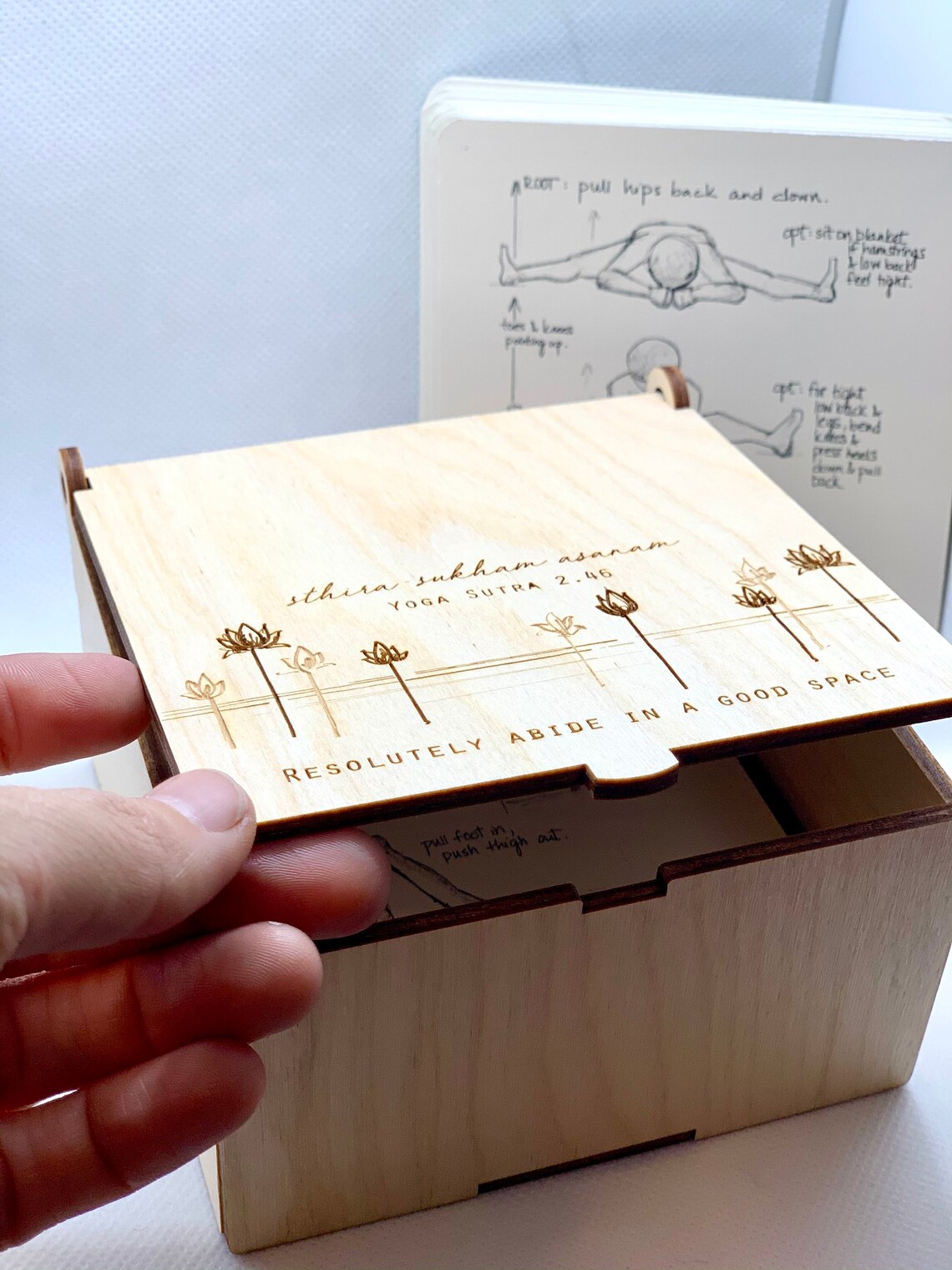 Yoga Cards Inside Custom Box \\ FREE SHIPPING \\ 108yogalove .. the ...