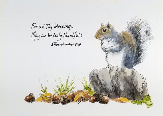 Digital Download Inspirational Bible Verse Squirrel and - Etsy