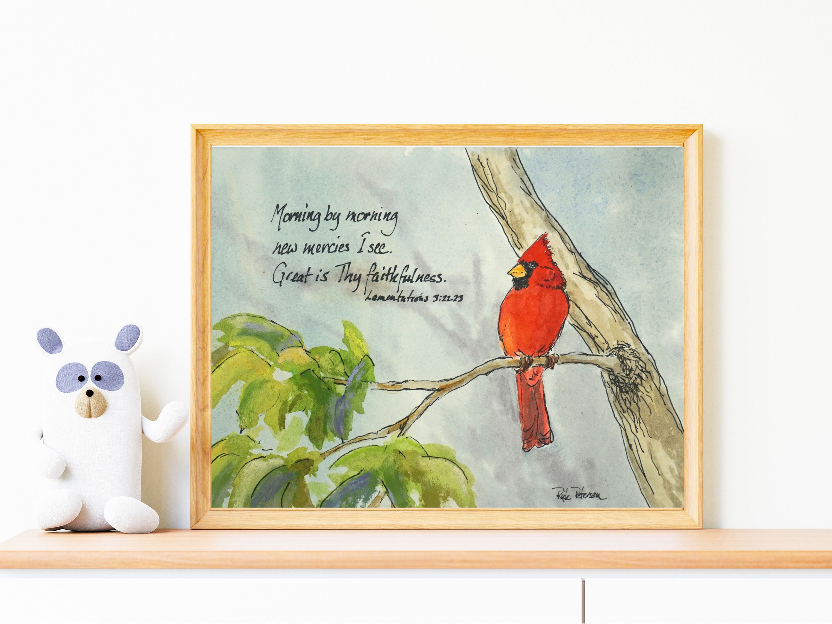 Digital Download, Inspirational Bible Verse, Cardinal Bird 3 ...