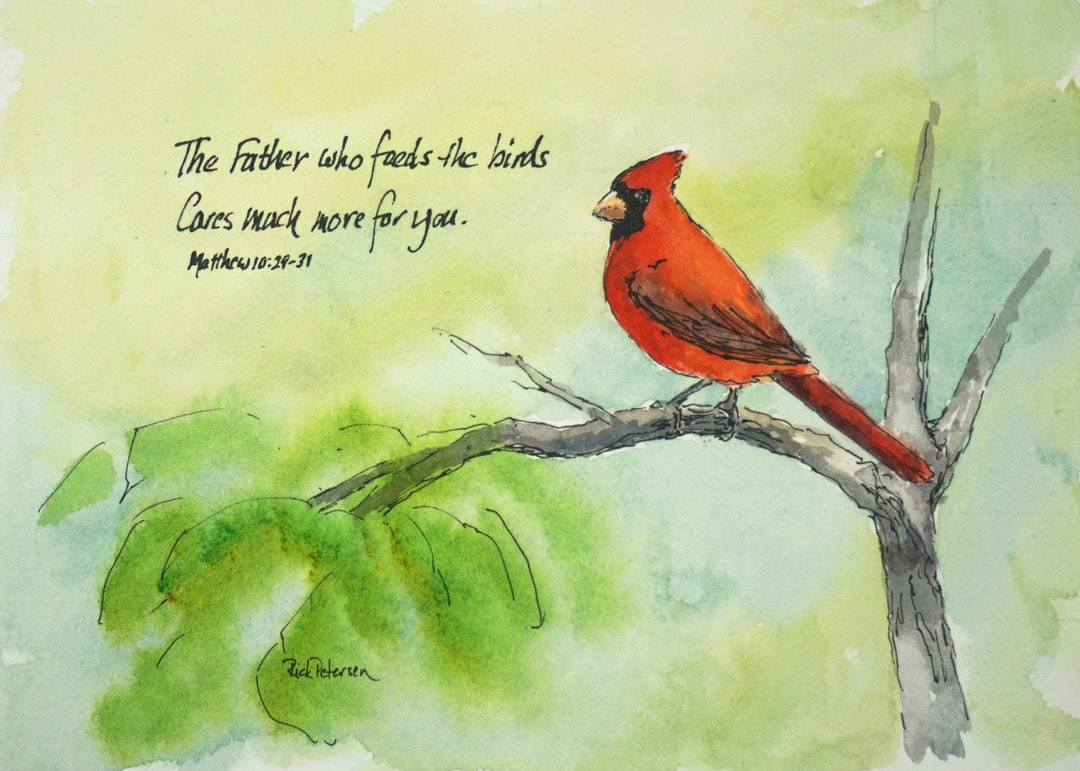 Digital Download Inspirational Bible Verse Cardinal 4 - Etsy