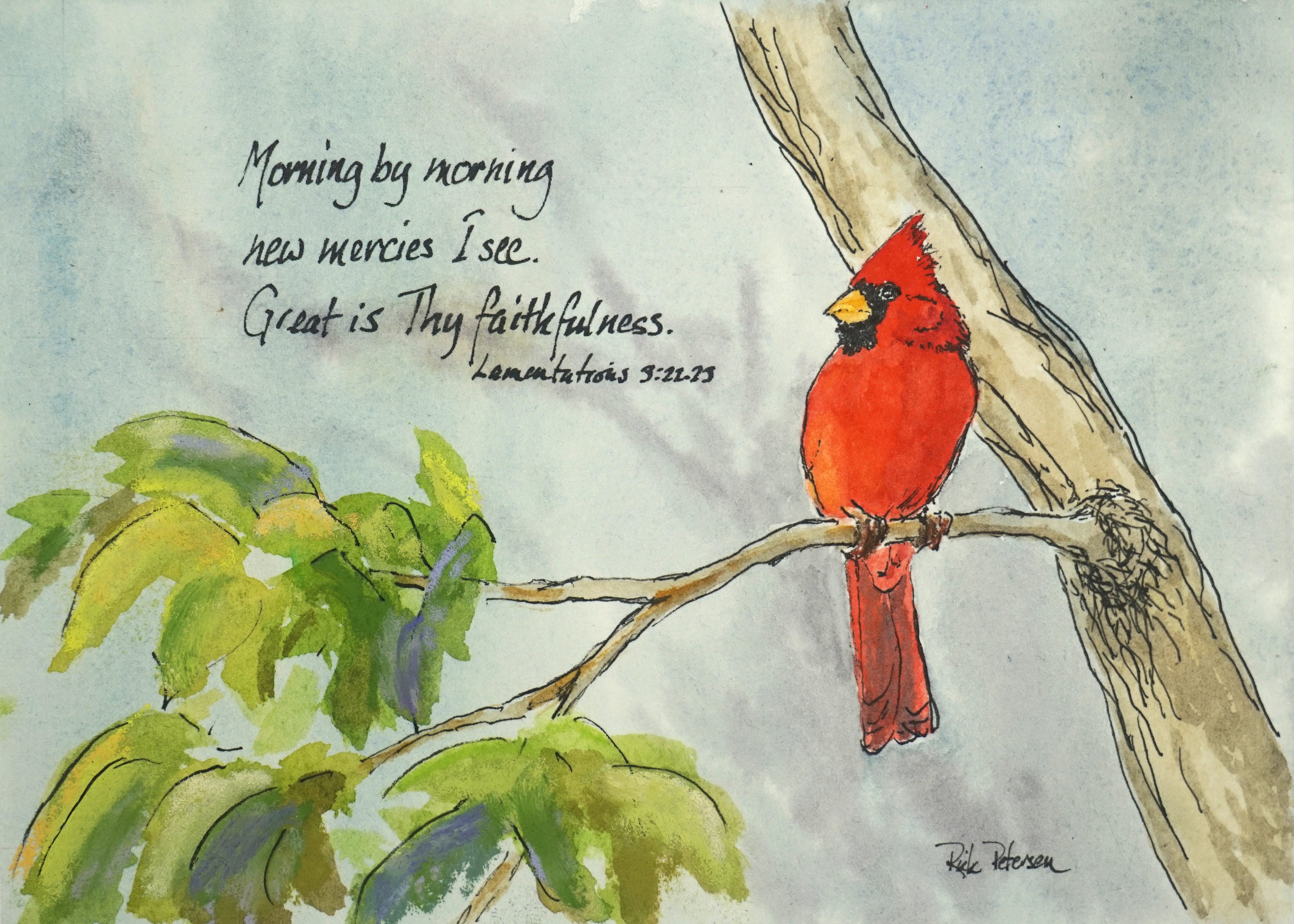 Digital Download, Inspirational Bible Verse, Cardinal Bird 3 ...