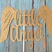 Little Angel Cake Topper,baby Shower Angel Wings Cake Topper,angel Cake ...