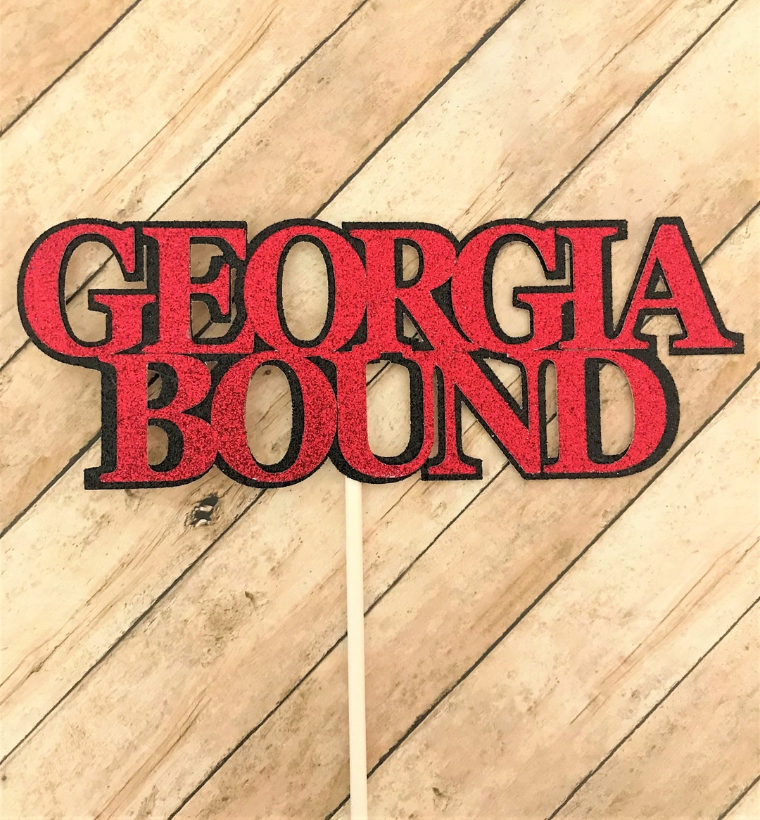 University of Georgia, UGA, Georgia Bound, Graduation Cake Topper ...