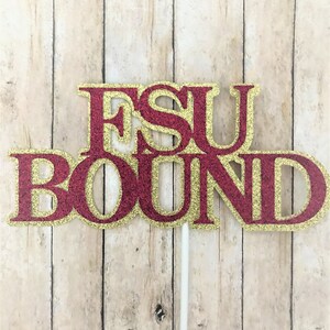 FSU Bound Cake Topper, FSU University, FSU Cake Topper, College Cake ...