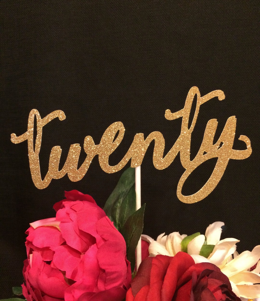 Cursive Number Twenty,script Number Twenty,twenty,20,birthday Cake ...