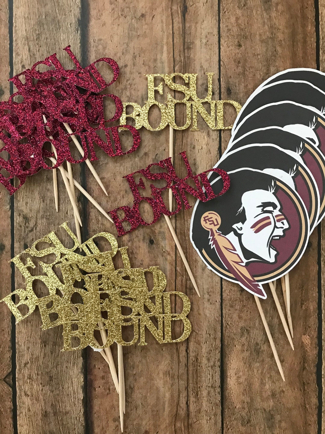 FSU Cupcake Toppers, FSU, College, University, Noles, Fsu Party ...