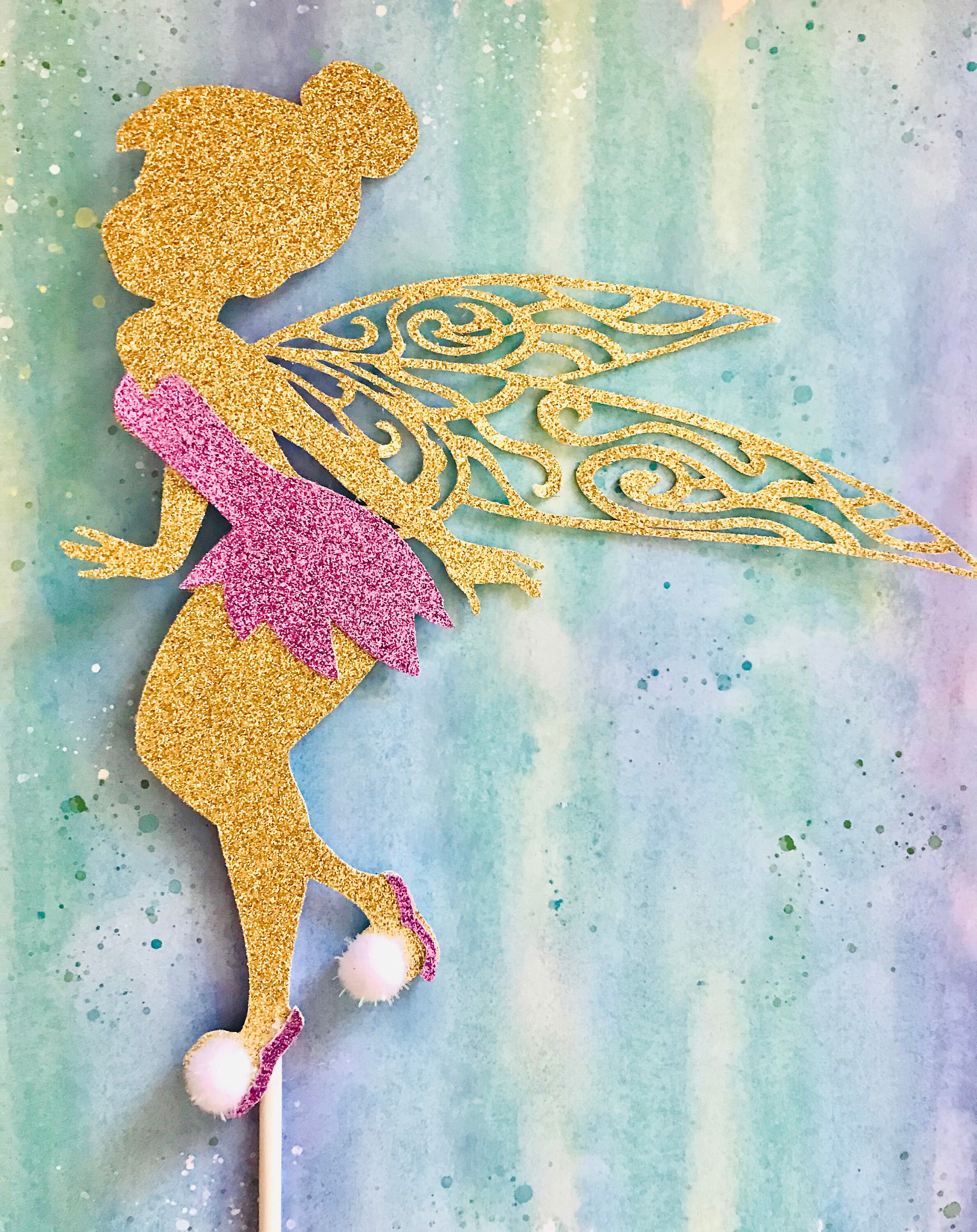 Disneys Tinkerbell Cake Toppergirlspeter Pantinkerbell - Etsy