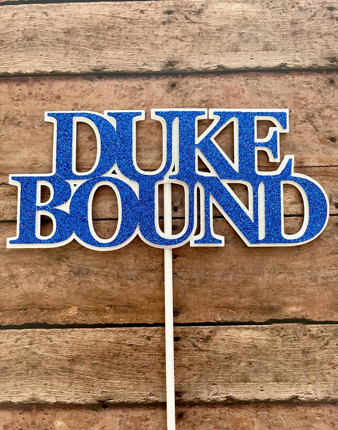 Duke Bound Cake Topper, Duke Devils Cake Topper, Devils Party ...